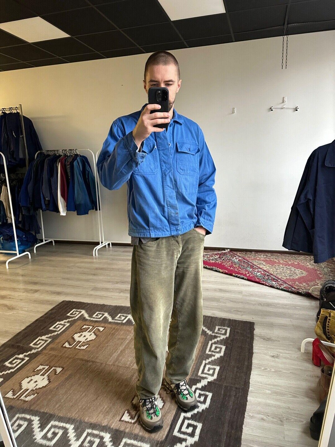 Vintage French German Workwear Blue Chore Jacket Size XL - Etsy