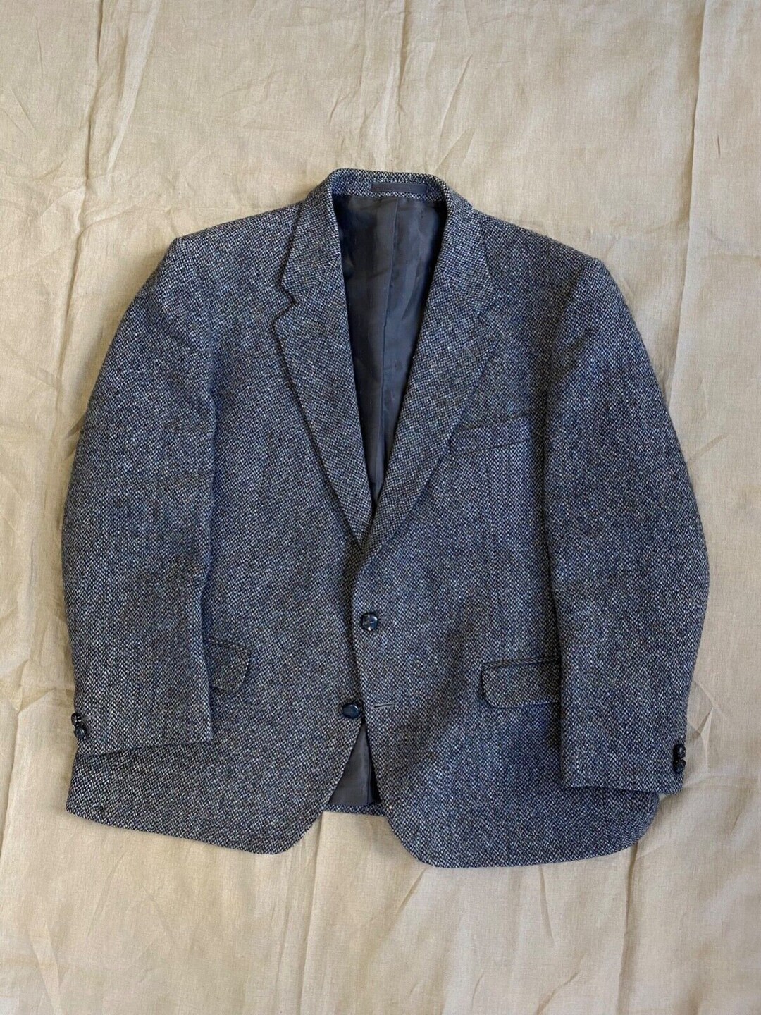 Harris Tweed Vintage Men's Wool Blazer Jacket Size 58 - Etsy
