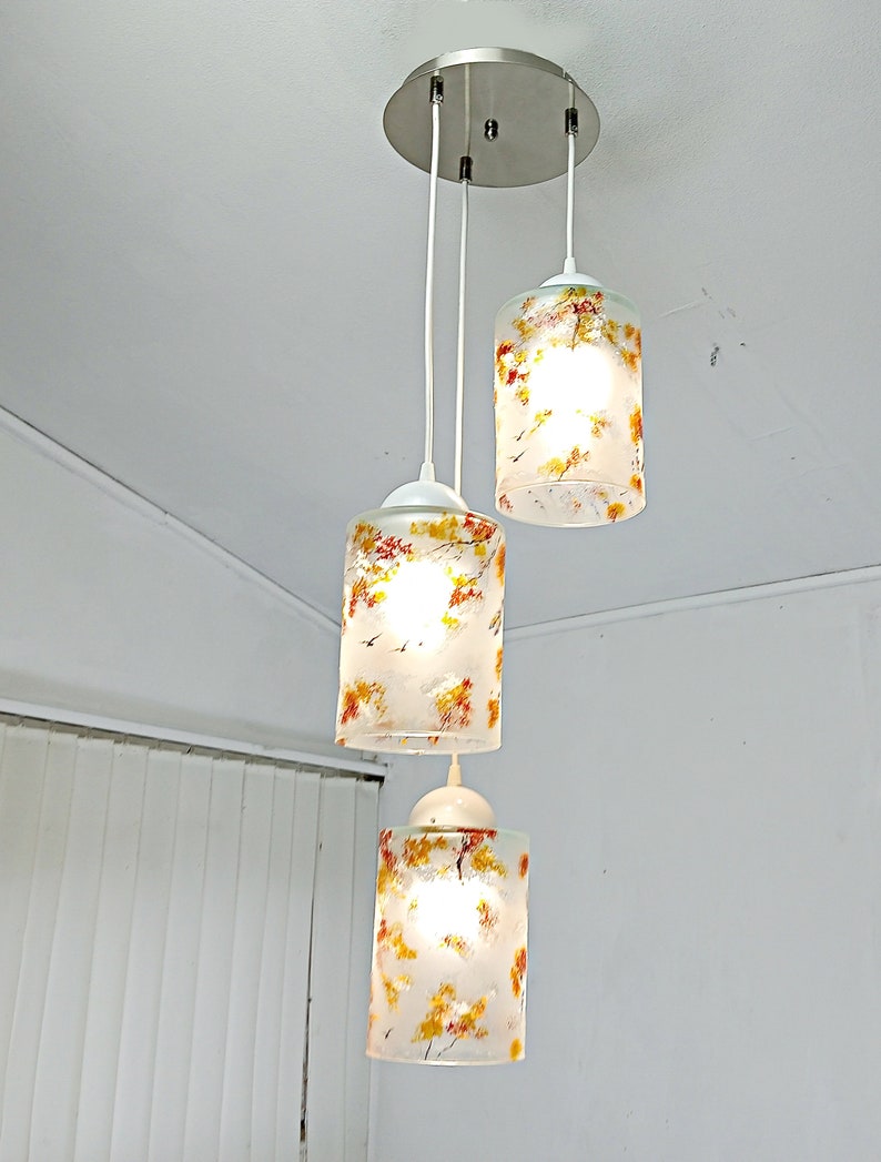 Sea Glass Pendant Lights Kitchen Island Beach Glass Art Pendants Stain ...