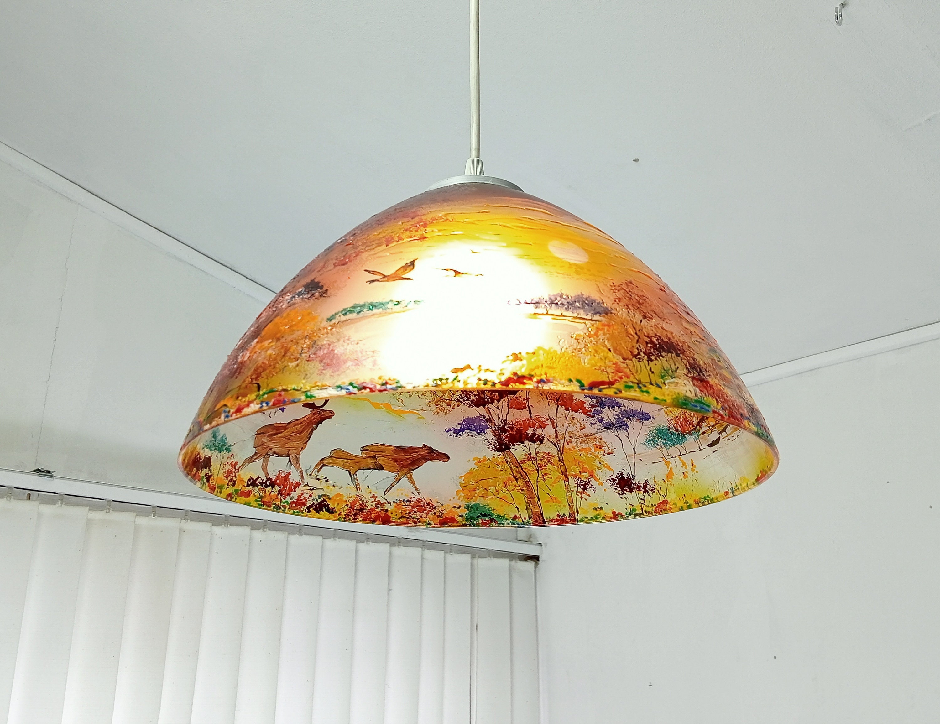 Hanging Lamp Rustic Cabin Lighting Chandelier Farmhouse - Etsy