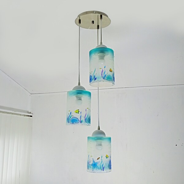 Glass Pendant Lights - Etsy
