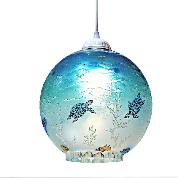 Sea Glass Light Fixtures - Etsy