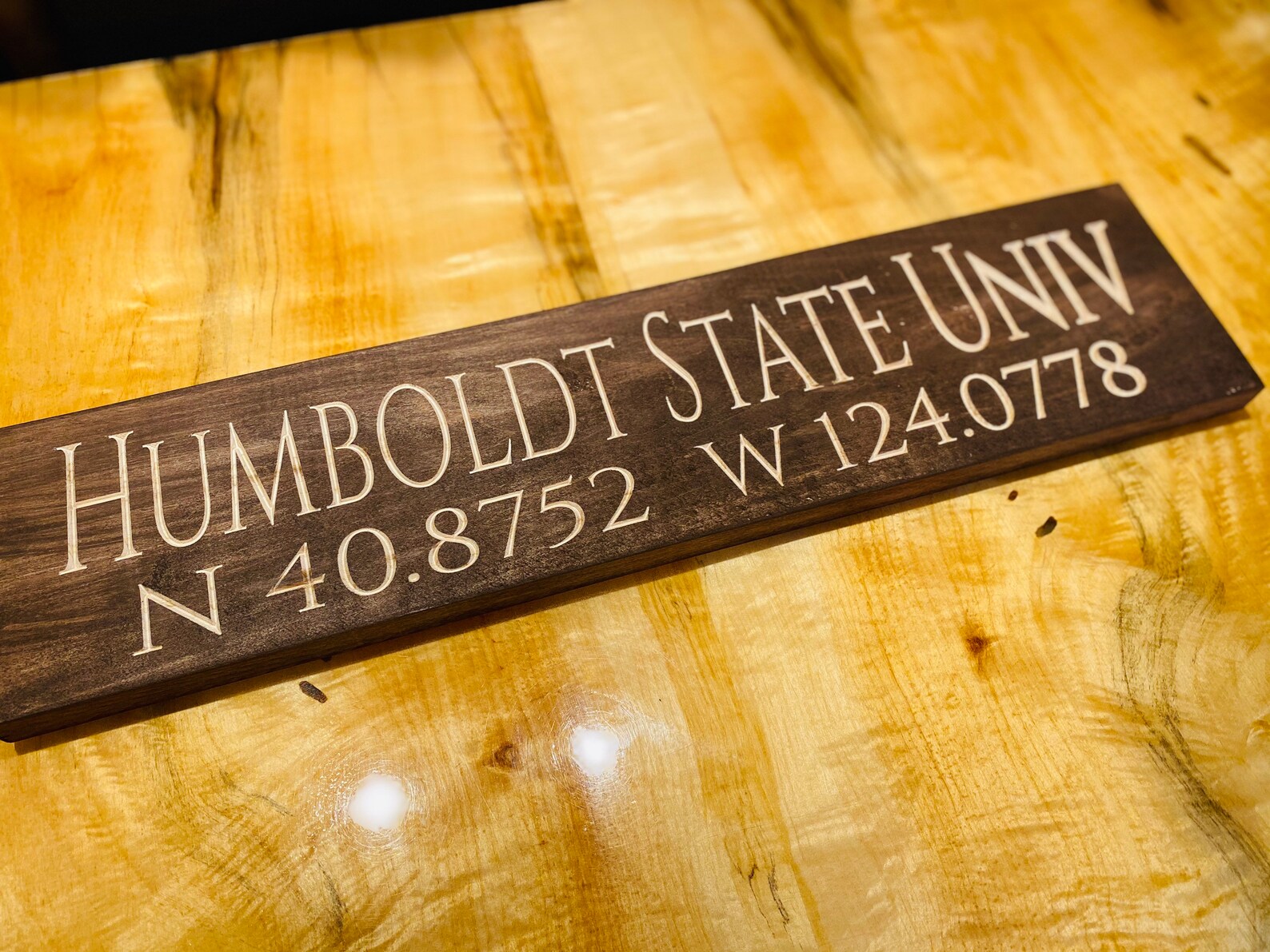 College Coordinates Sign, Latitude Longitude, Custom Coordinate Sign ...