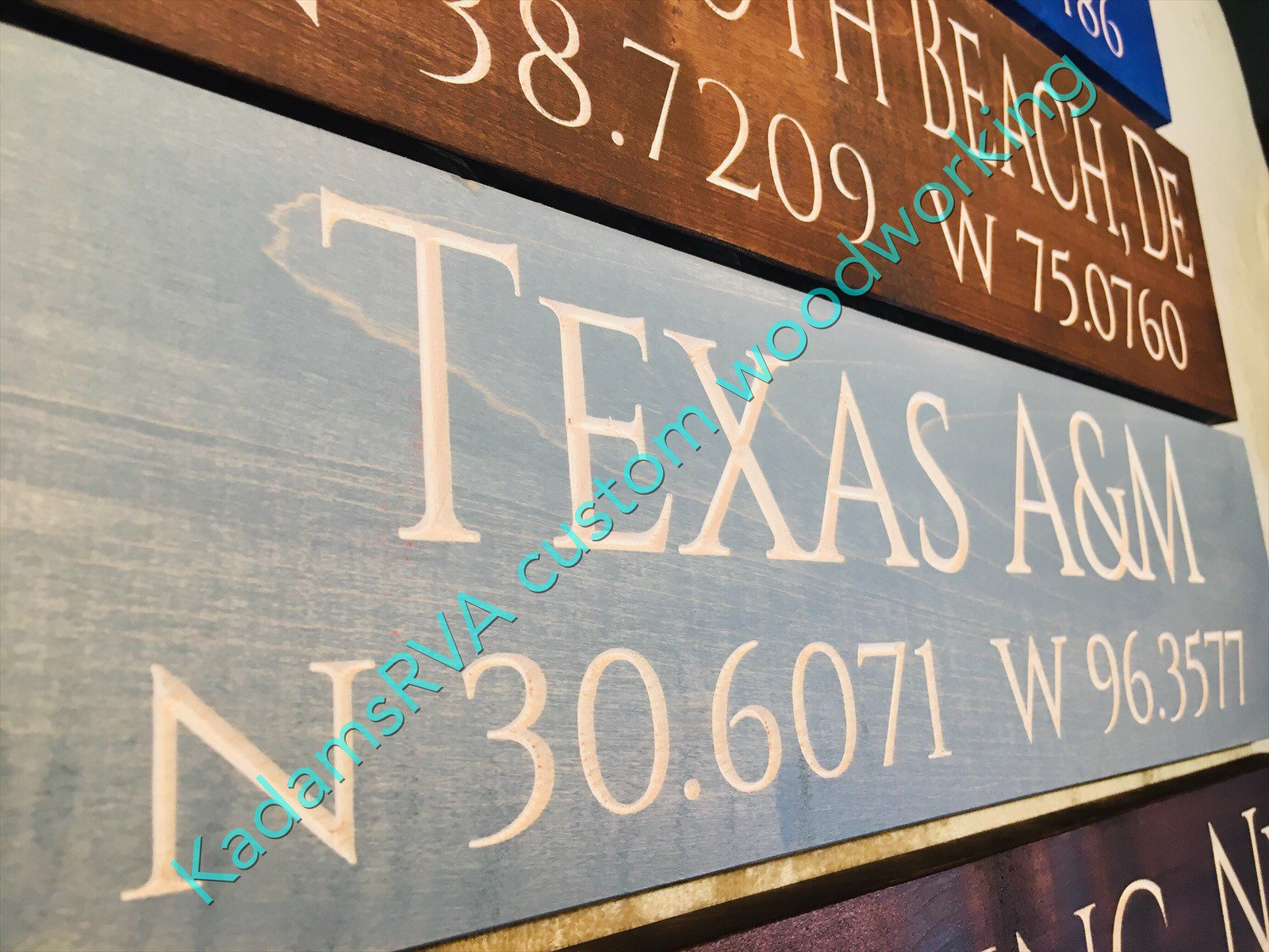 College Coordinates Sign, Latitude Longitude, Custom Coordinate Sign ...