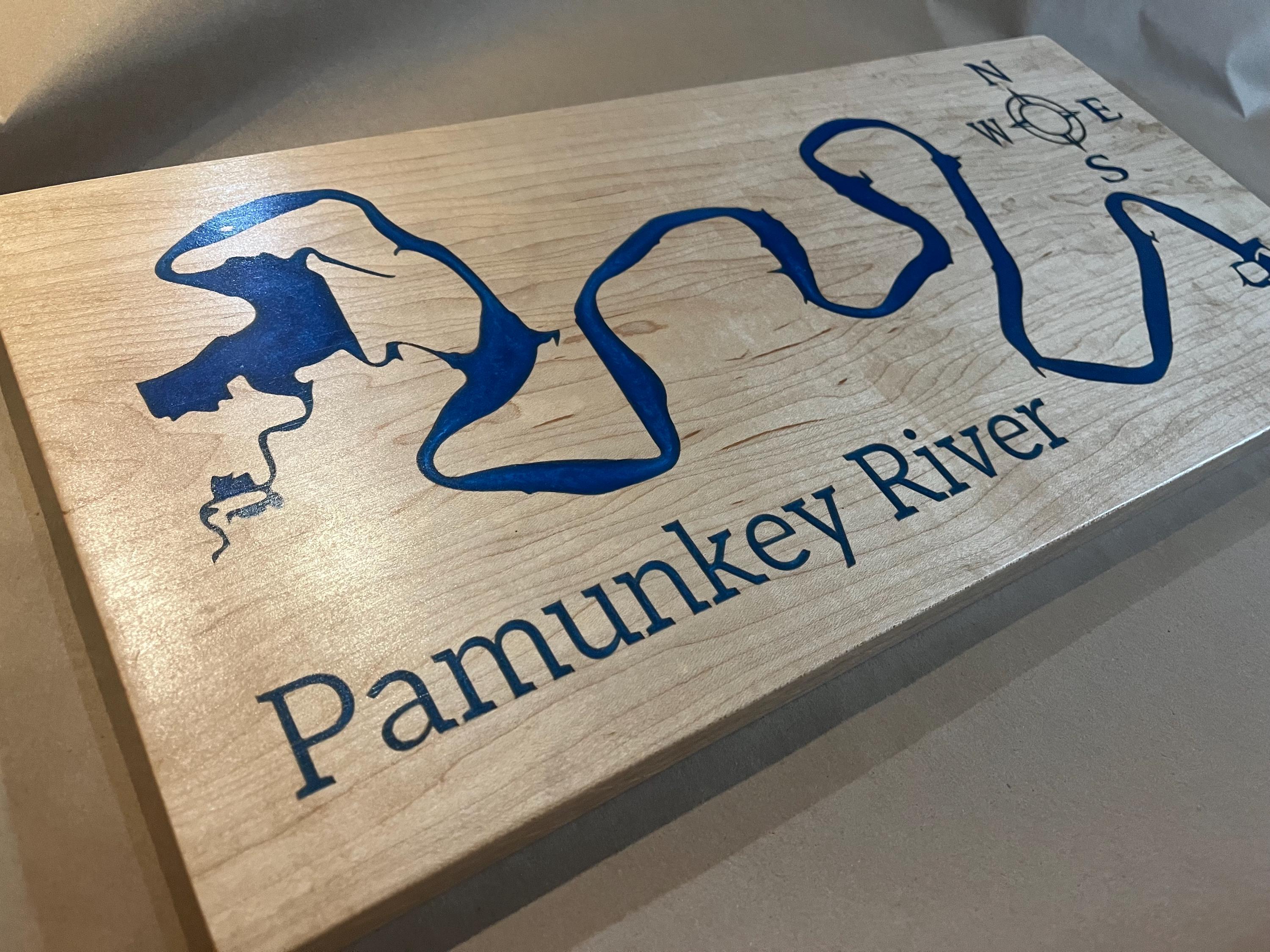 Custom River Map Sign, Custom River Sign, Personalized River Sign ...