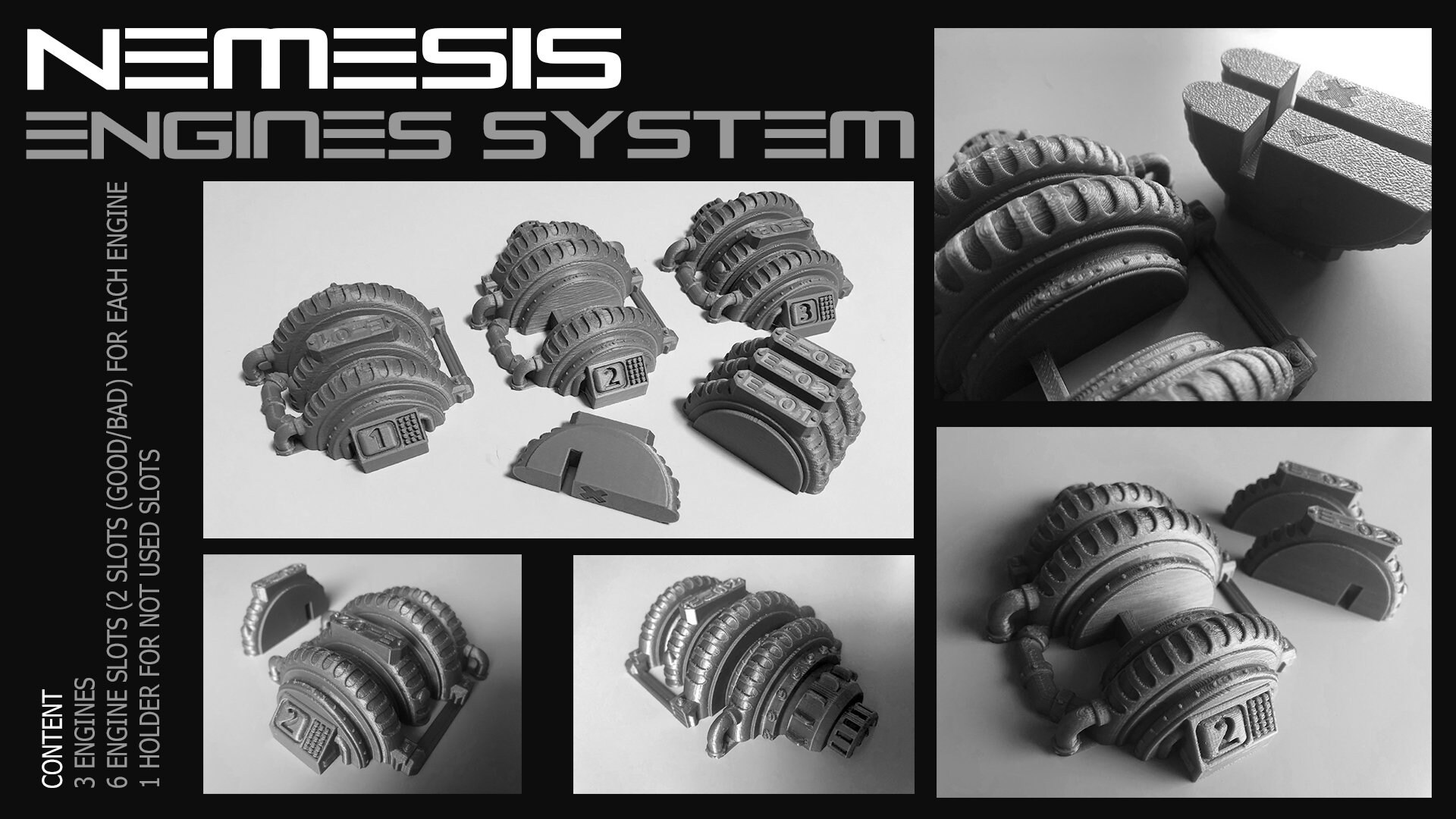 Nemesis board Game Engines System - Etsy Canada