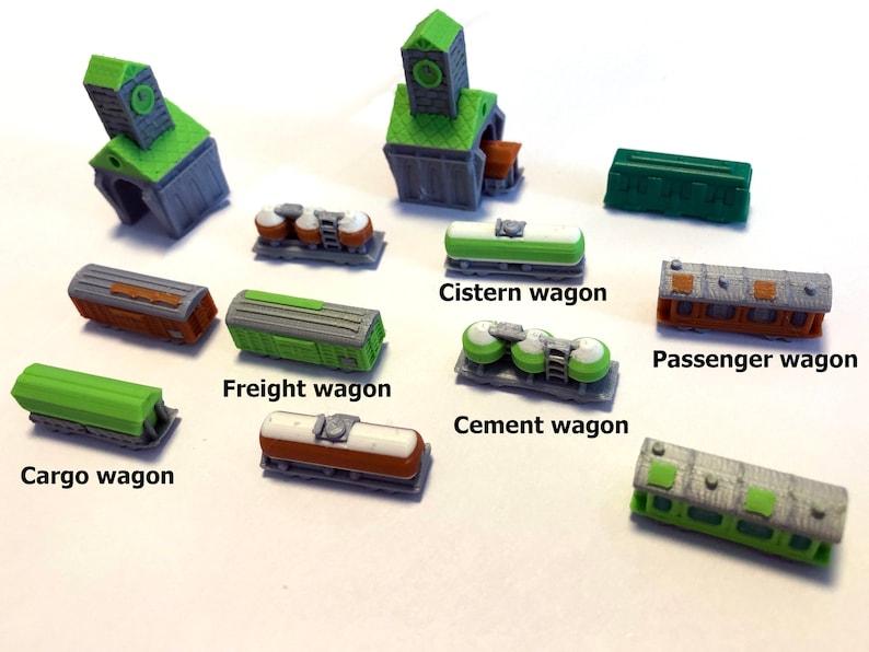 Ticket to Ride Ultimate Train Set No1 multicolor 3D Print - Etsy Sweden