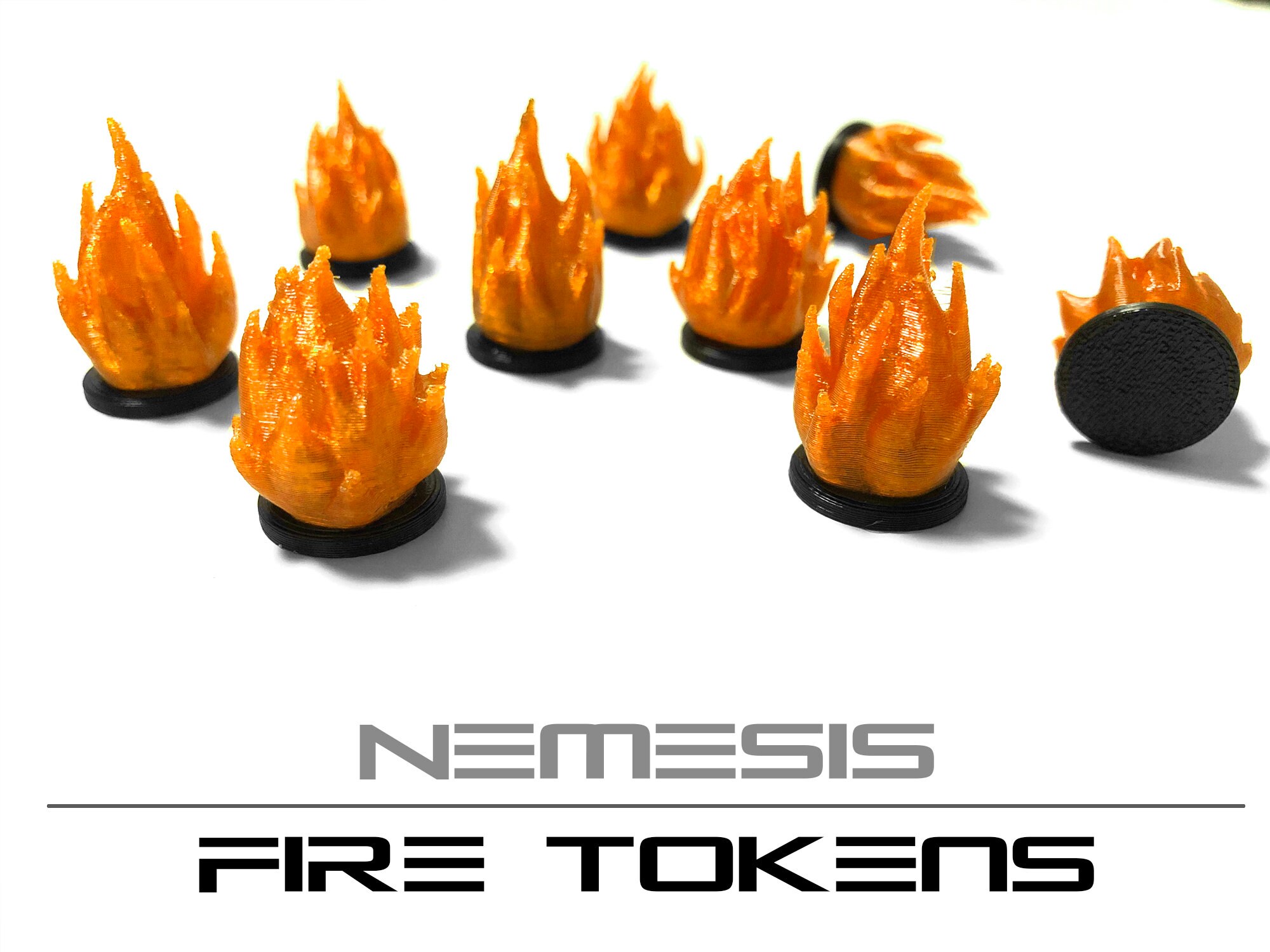 Nemesis board Game Fire Tokens 3D | Etsy UK