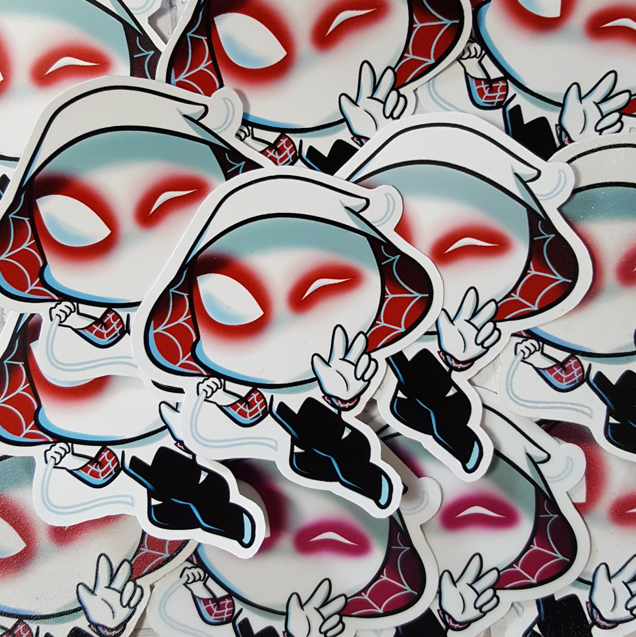 Spidergwen | Ghost Spider | Spiderwoman | Vinyl Sticker - Etsy