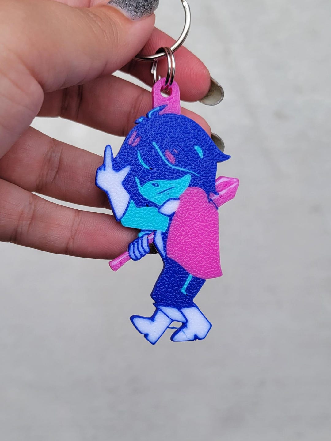 Deltarune Kris Keychain Charm - Etsy