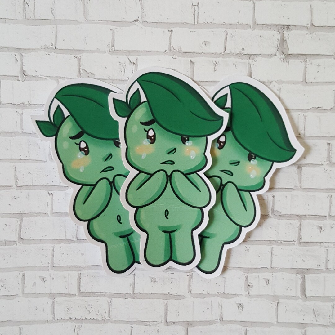 Plant Child Cute Crying Mandrake Vinyl Sticker - Etsy