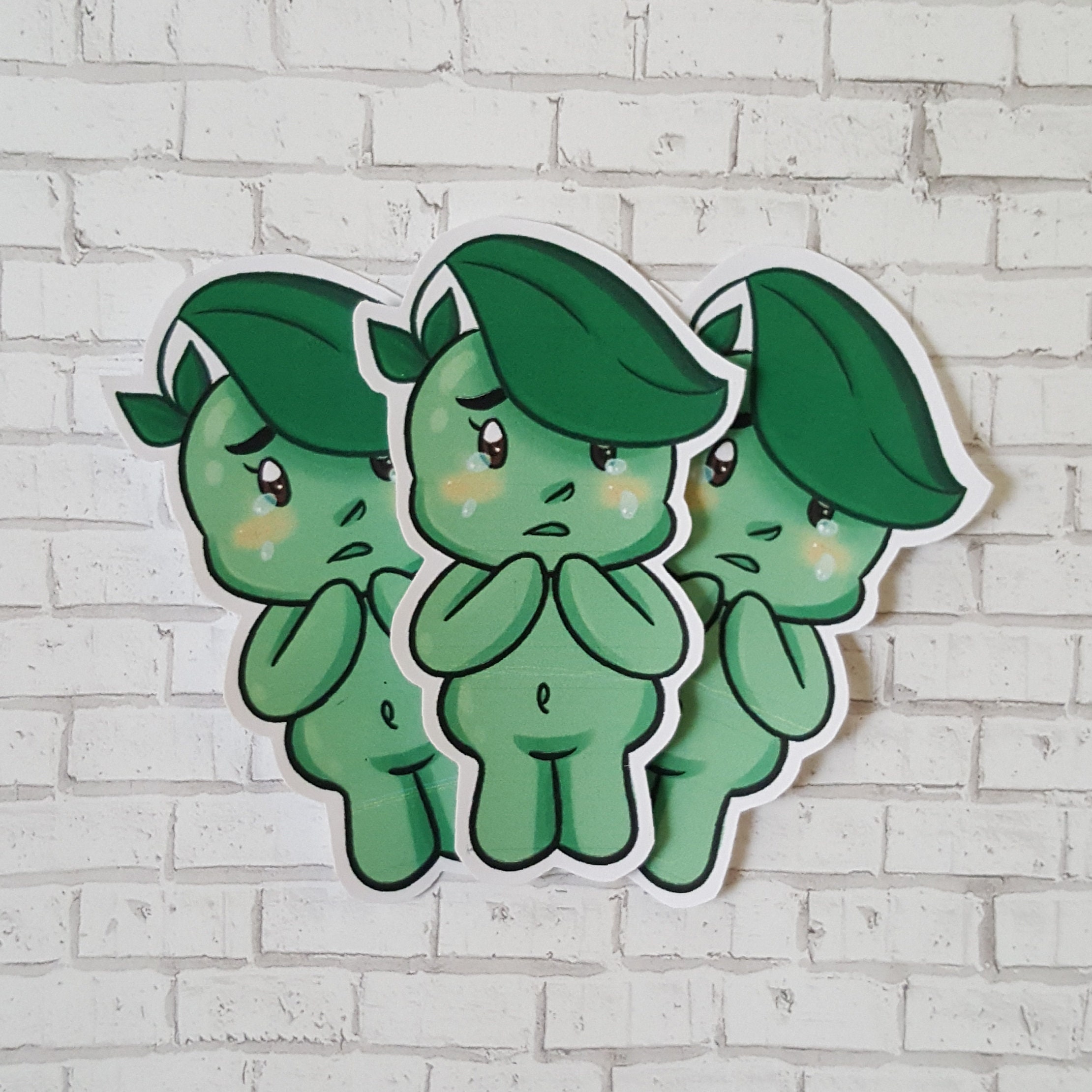 Plant Child Cute Crying Mandrake Vinyl Sticker - Etsy