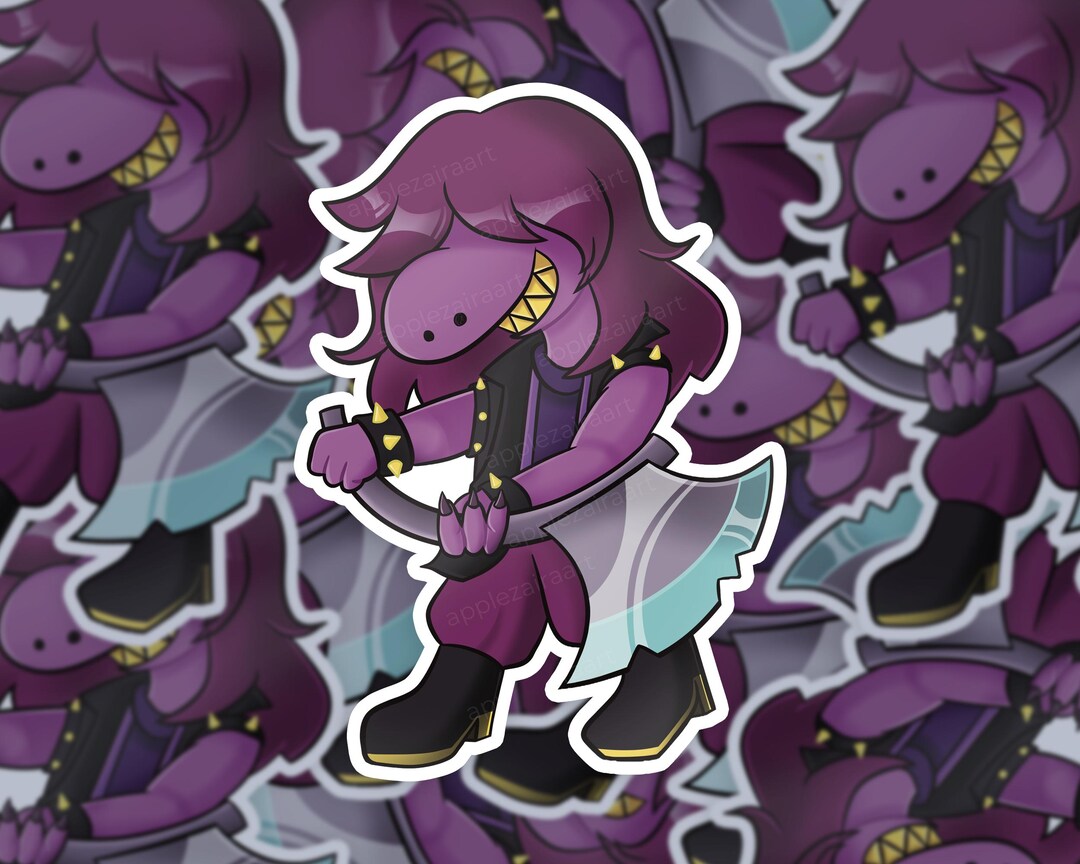 Deltarune Susie Sticker - Etsy