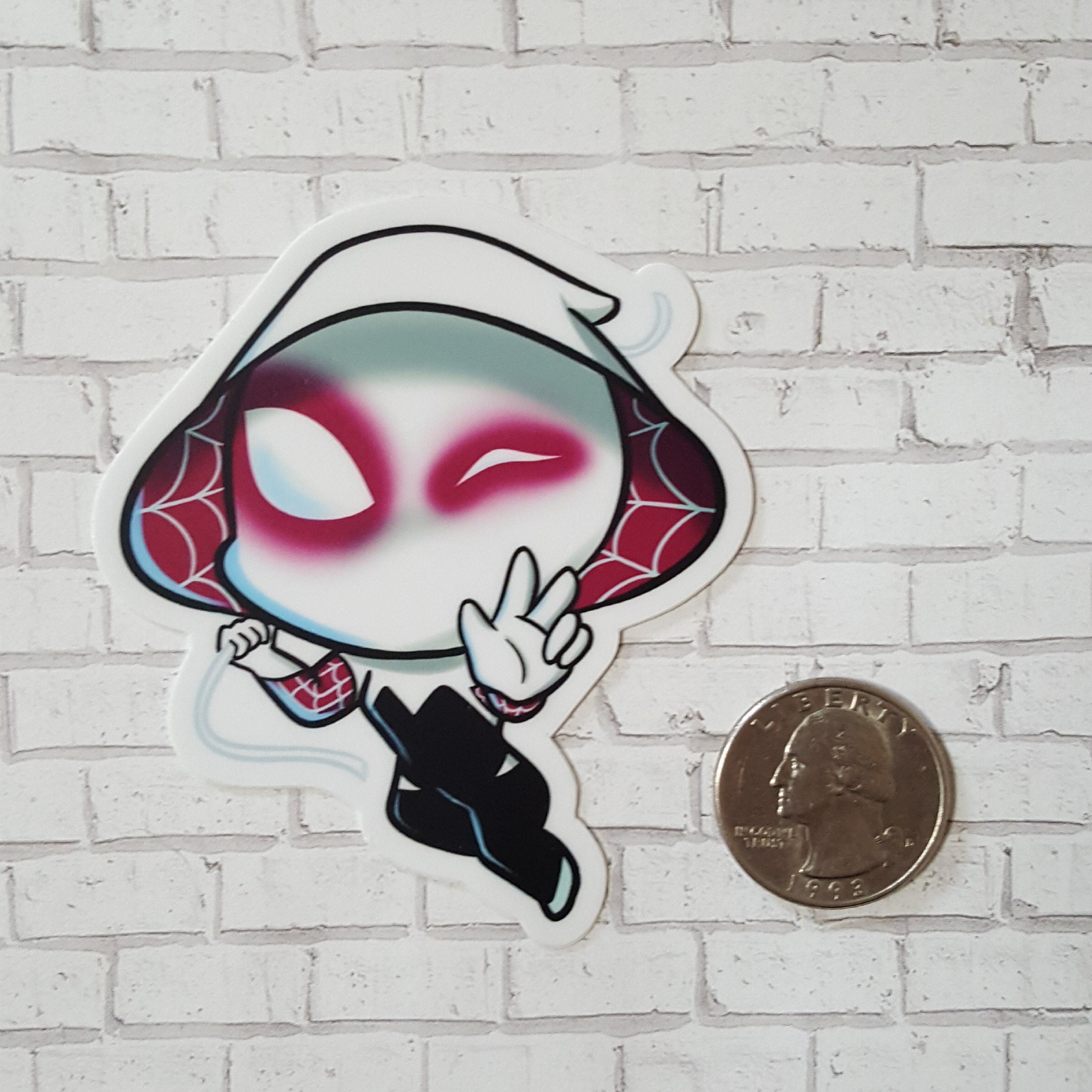 Spidergwen | Ghost Spider | Spiderwoman | Vinyl Sticker - Etsy