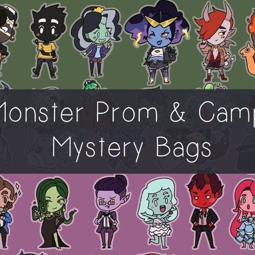 Monster Prom & Monster Camp Sticker Sheets | Etsy
