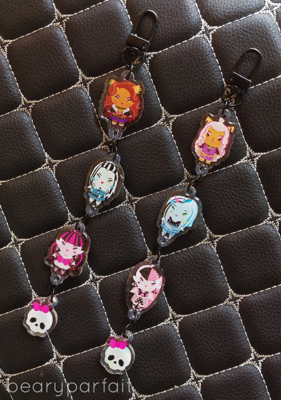 Monster Girl Chained Keychains - Etsy