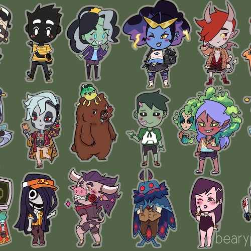 Monster Prom monster Camp Milo Holographic Sticker Vinyl - Etsy
