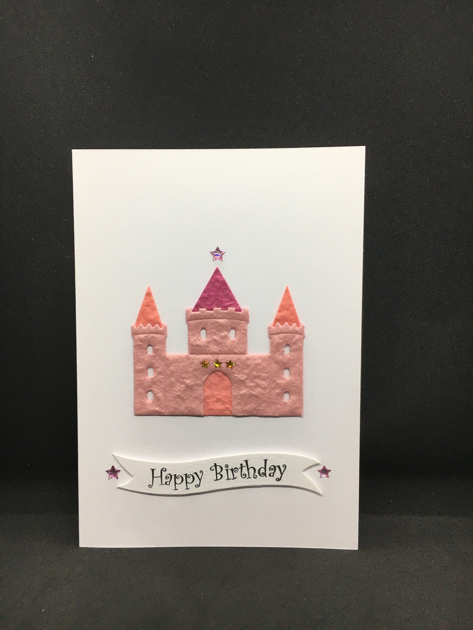 Happy Birthday Princess Castle Card - Etsy