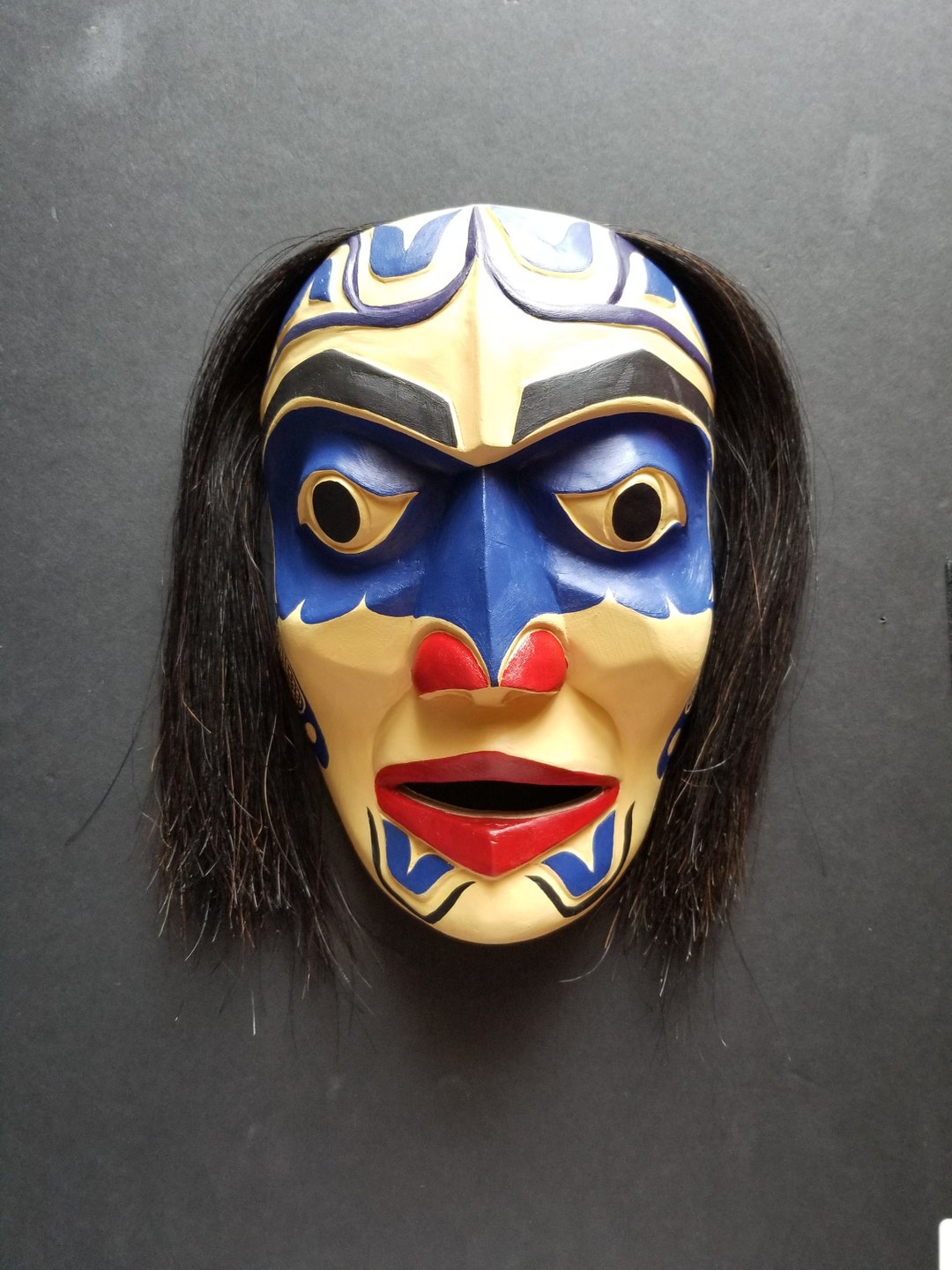 Pacific Northwest Coast Hand Made Wood Carved "spirit of the Potlatch ...