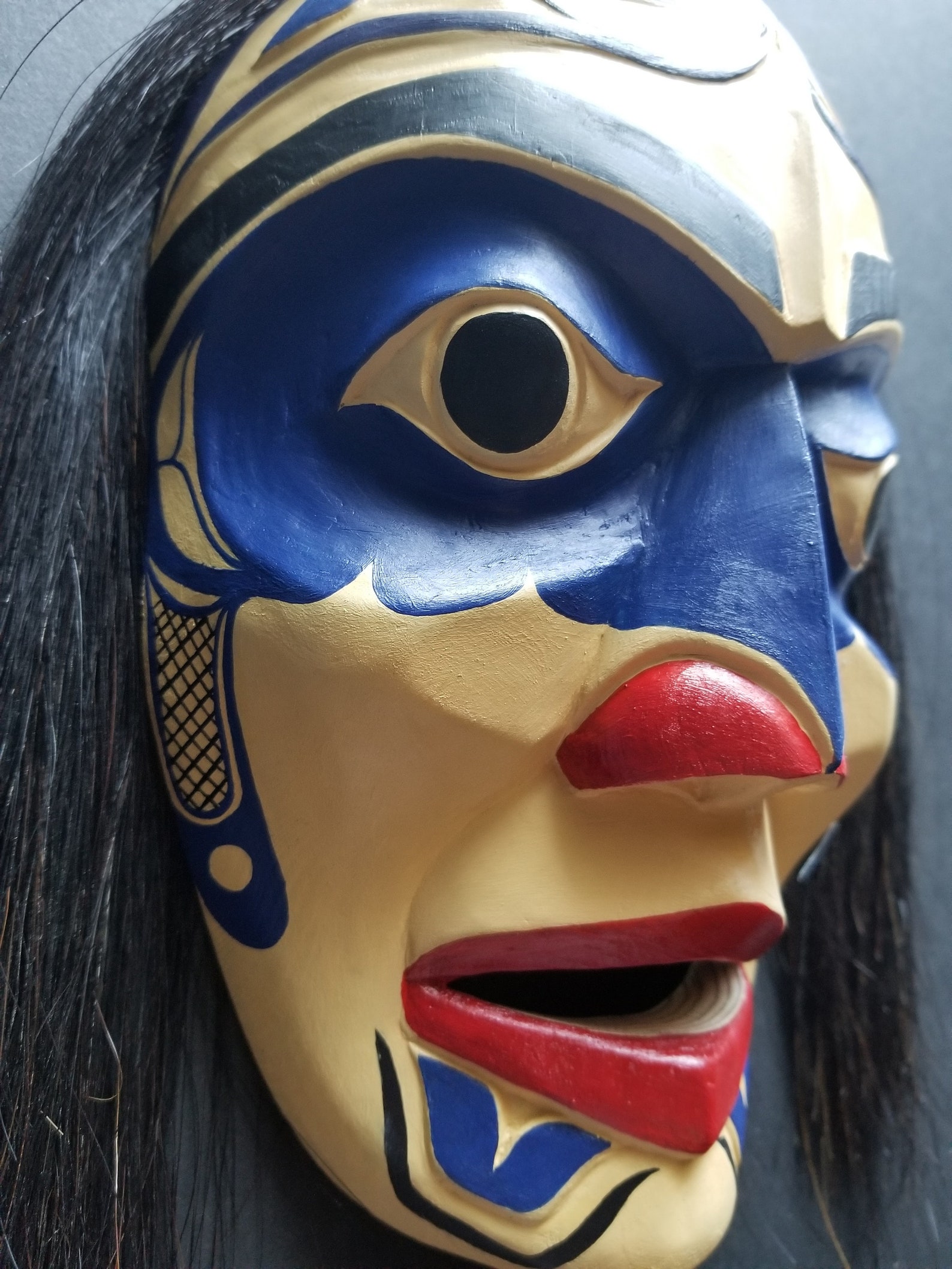 Pacific Northwest Coast Hand Made Wood Carved "spirit of the Potlatch ...