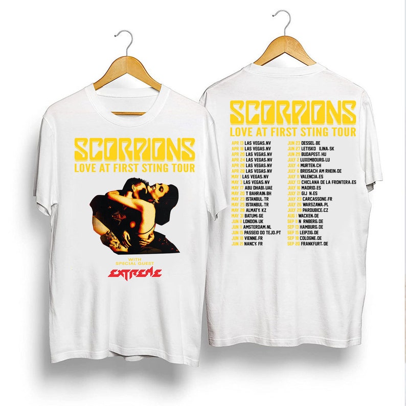 Scorpions Love at First Sting Tour 2024 Shirt, Scorpions 2024 Concert Shirt, Scorpions Rock Band ...