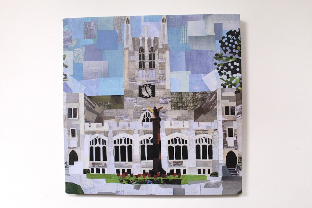 Boston College Print on Canvas 12 pouces x 12 pouces - Etsy France