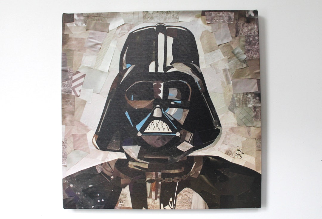 Darth Vader Print on Canvas 12 pulgadas x 12 pulgadas - Etsy España