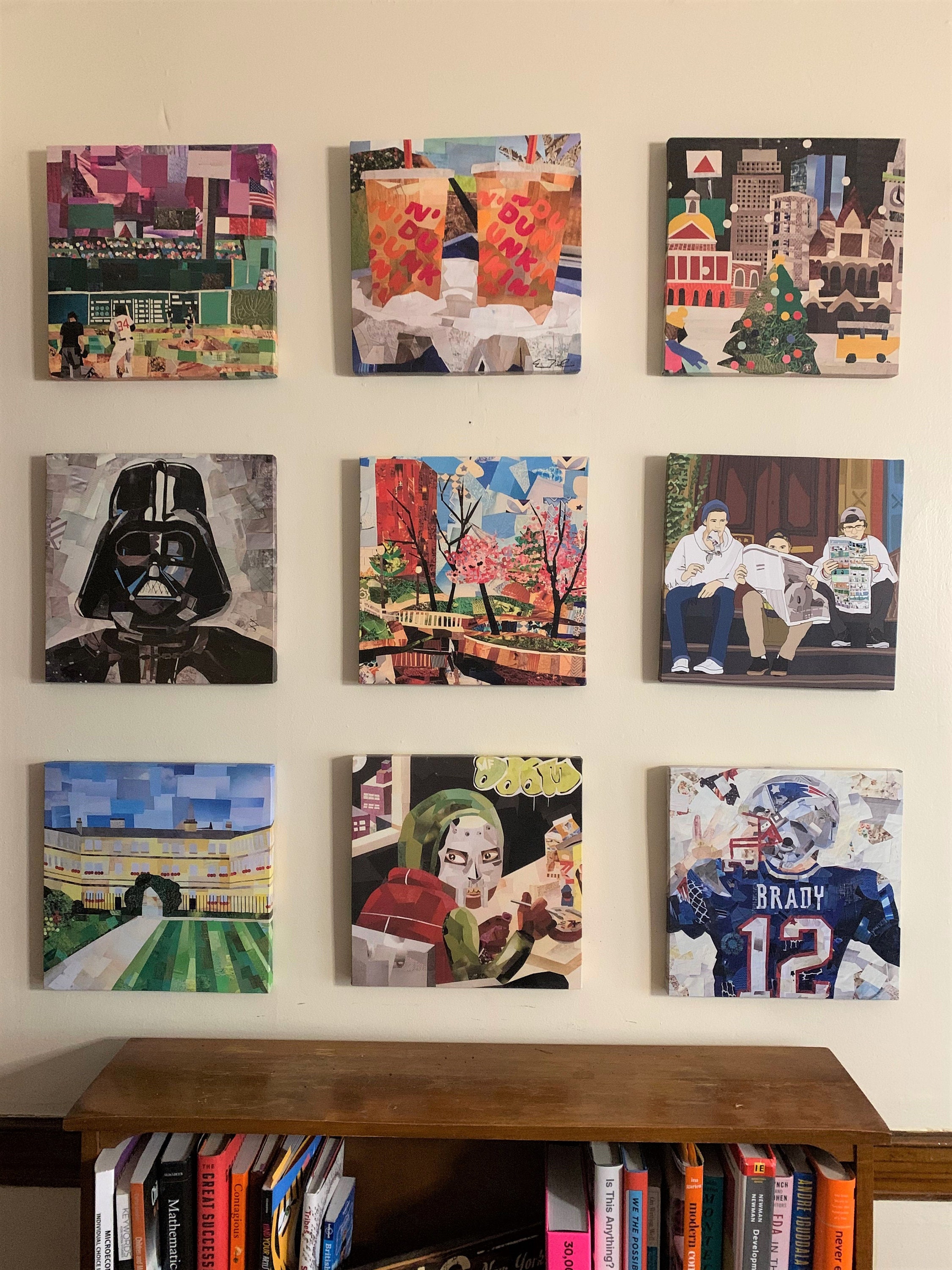 Darth Vader Print on Canvas 12 pulgadas x 12 pulgadas - Etsy España