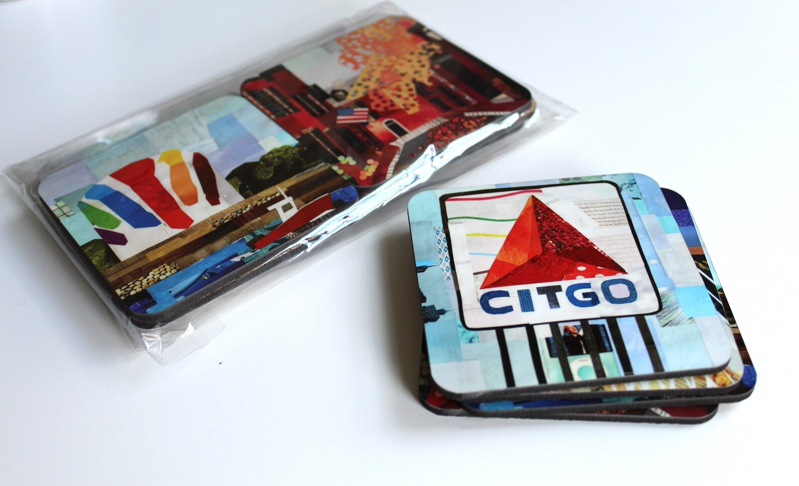 Set of 4 Boston Theme Coasters - Etsy