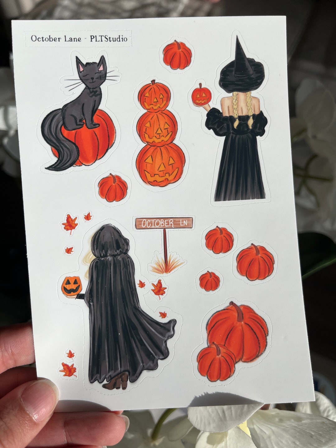 Stickers October Lane Stickers Halloween Stickers Witches Stickers ...