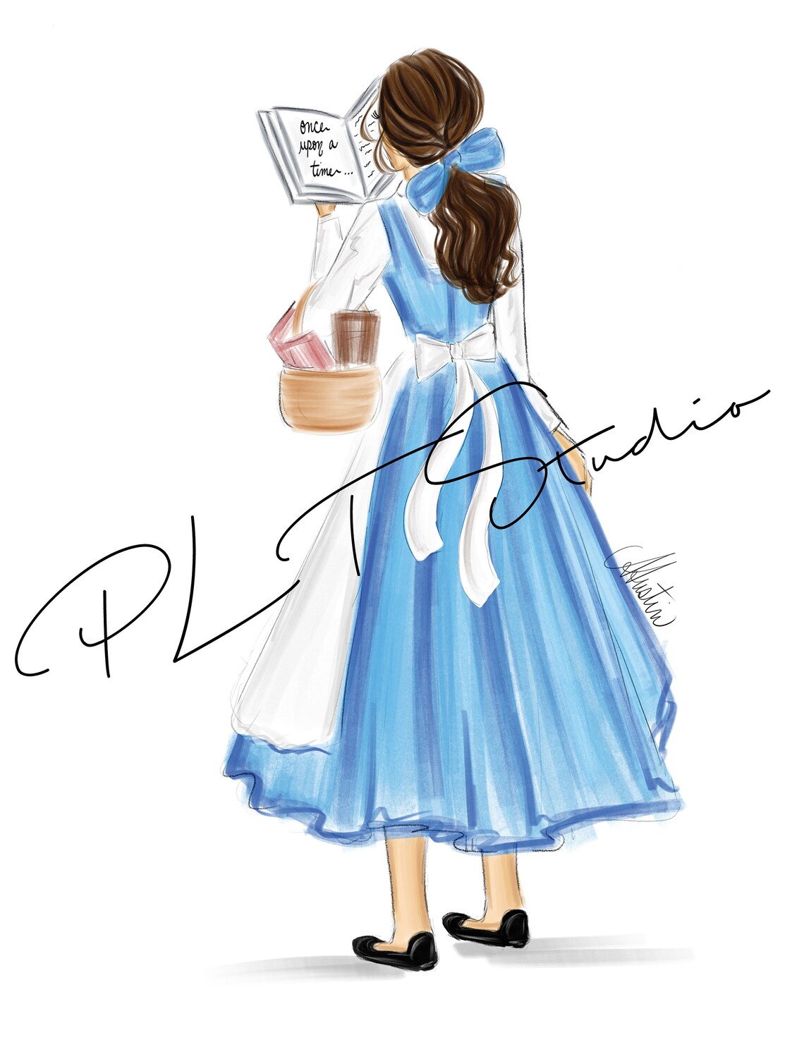 Bookworm Princess, Disney Princess Art, Princess Art, Beauty and Beast ...