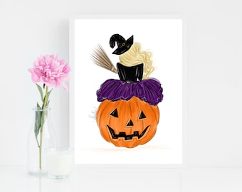 Fall Witch AI Art - Etsy