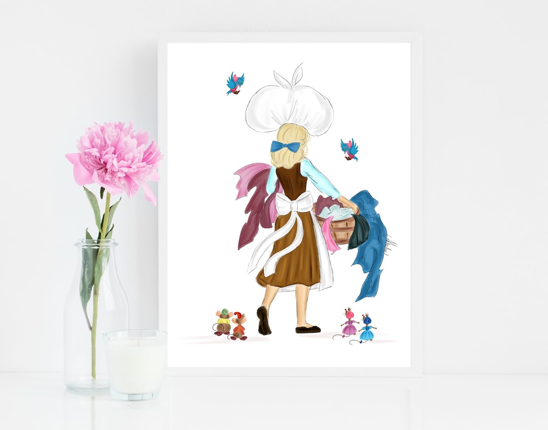 Before the Ball 2 Cinderella Fashion Art, Disney Princess Inspired Art ...