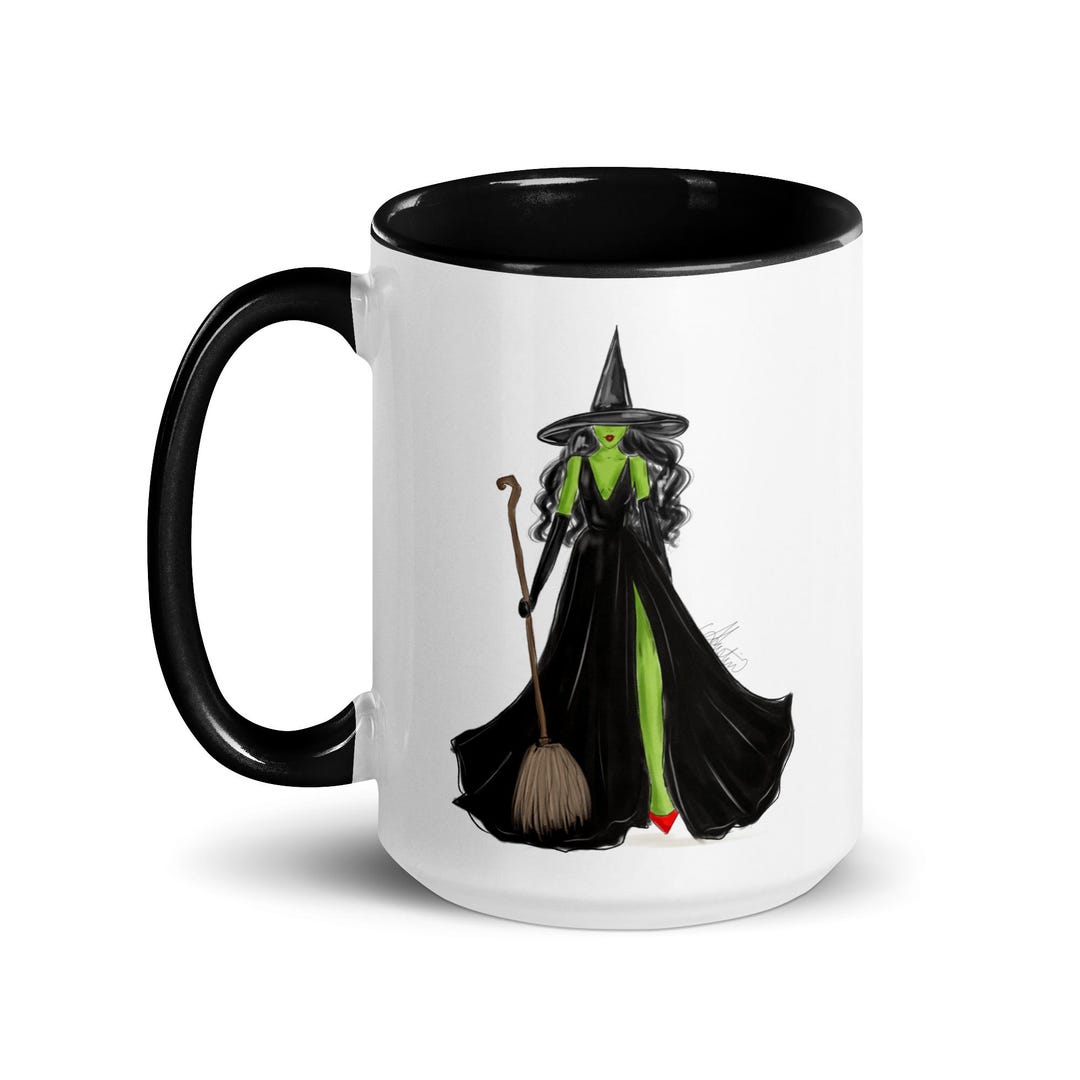 Wicked Coffee Mugs 15 Oz Mug With Color Inside Halloween Coffee Mugs ...