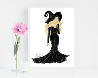 Fall Witch AI Art - Etsy