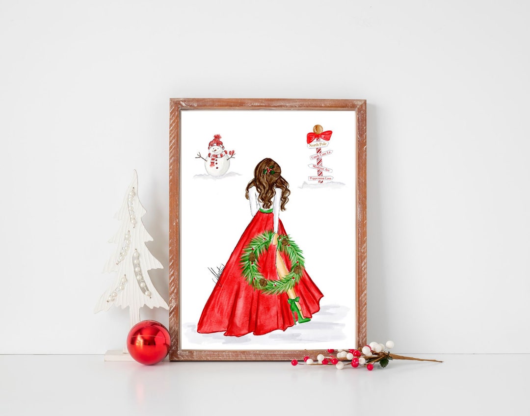 To the North Pole Christmas Art Print Christmas Wall Decor Holidays ...