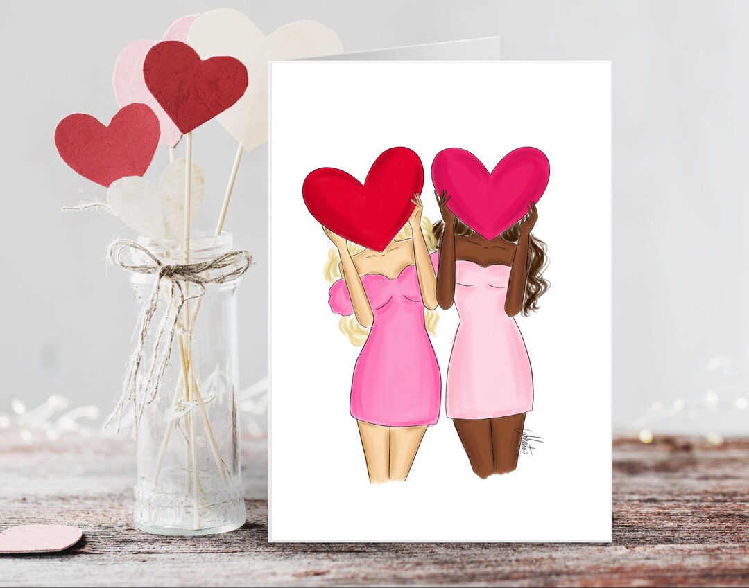 Gal Pals Card Set Galentines Day Cards, Valentine's Day Greeting Cards ...