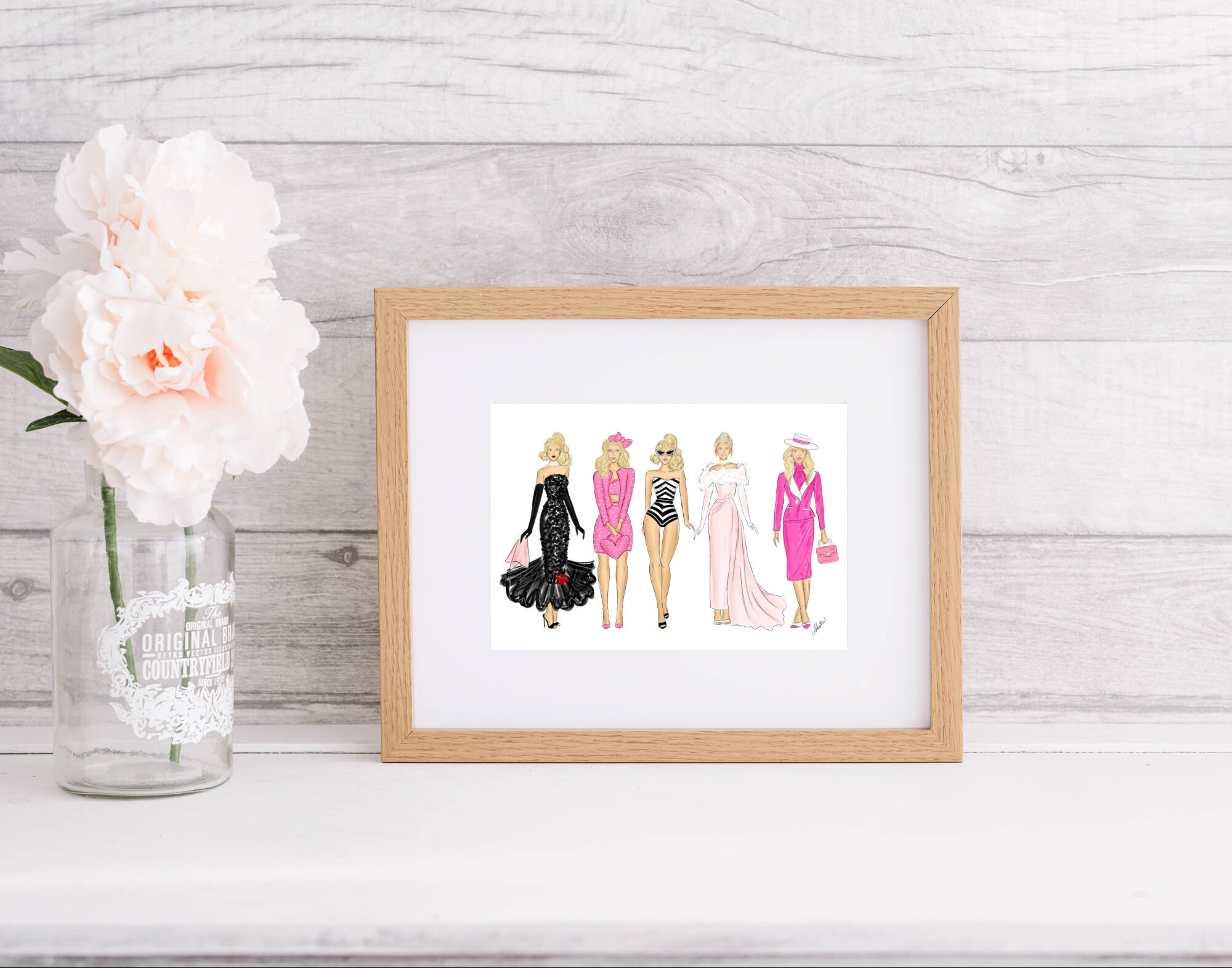 The Girls Art Fashion Illustration Fashion Art Print Pltstudio - Etsy