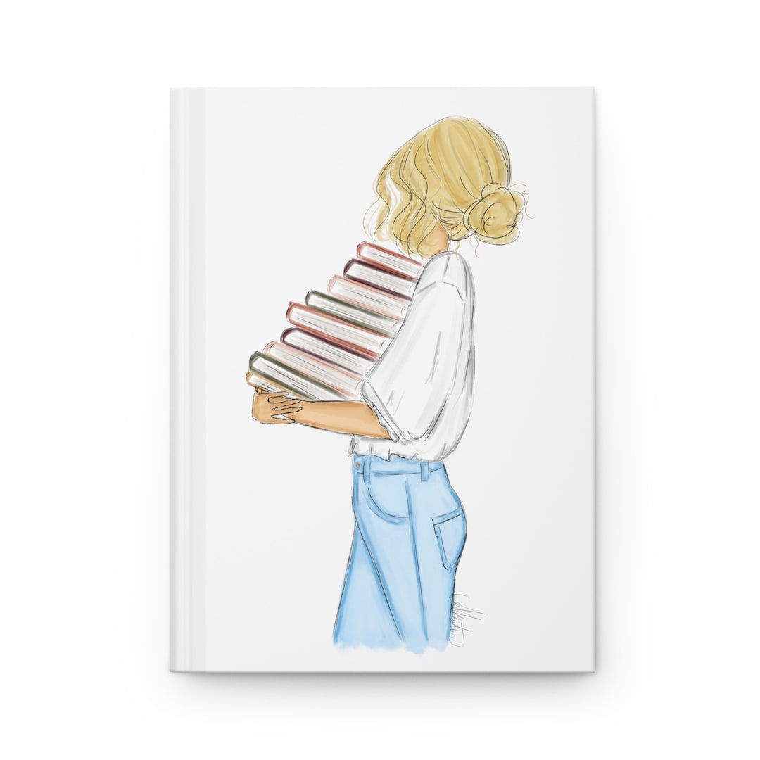 Book Lover Hardcover Journal Matte Book Themed Journals Back to School ...