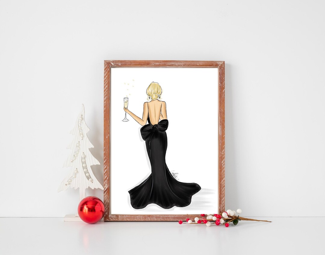 Celebrate NYE Art Print, Happy New Year Print NYE Wall Decor Holiday ...
