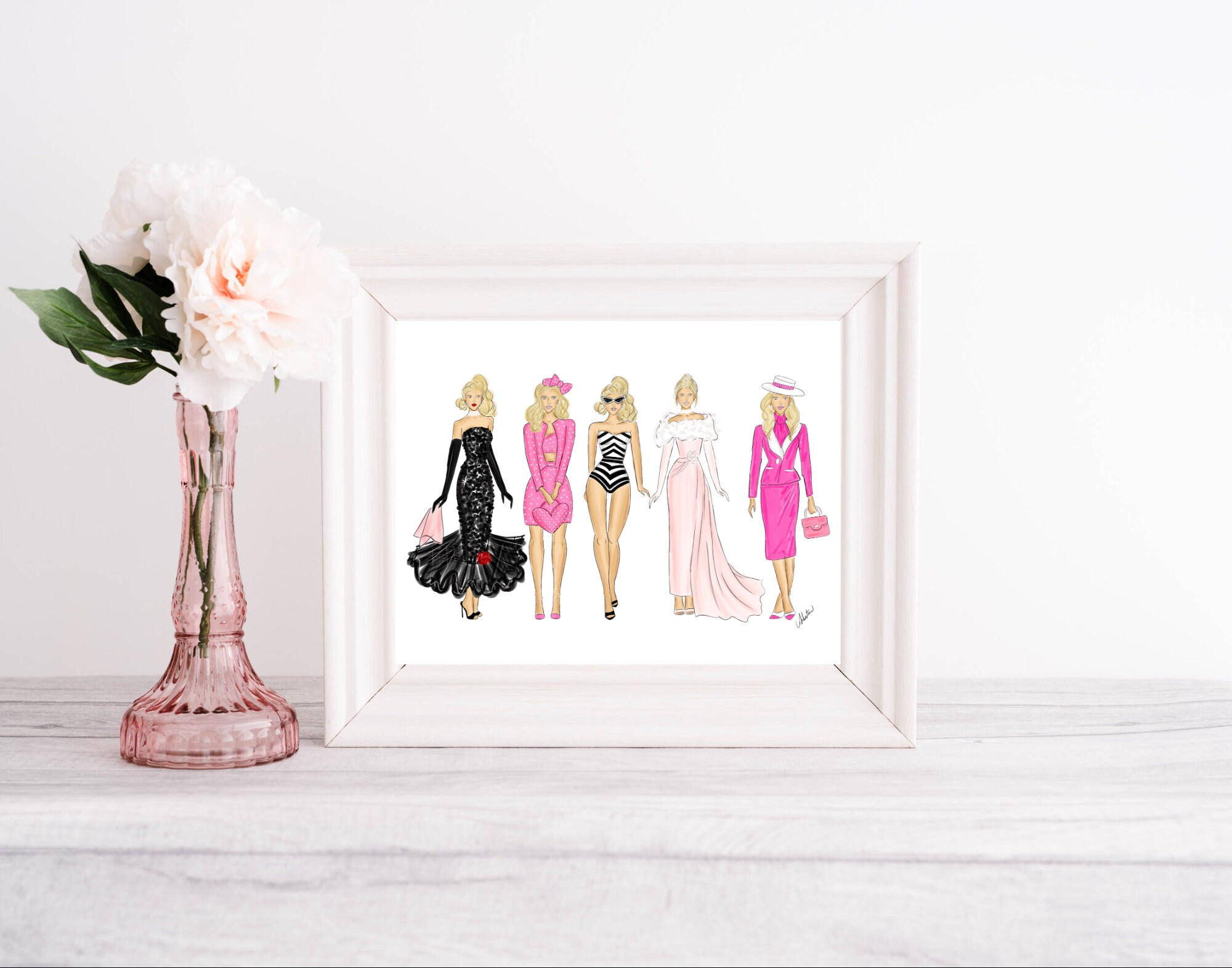 The Girls Art Fashion Illustration Fashion Art Print Pltstudio - Etsy