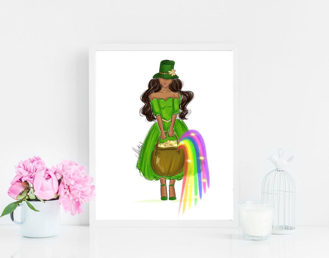 Lucky Charm Art St. Patrick's Day Wall Decor, St. Patrick's Day Art ...
