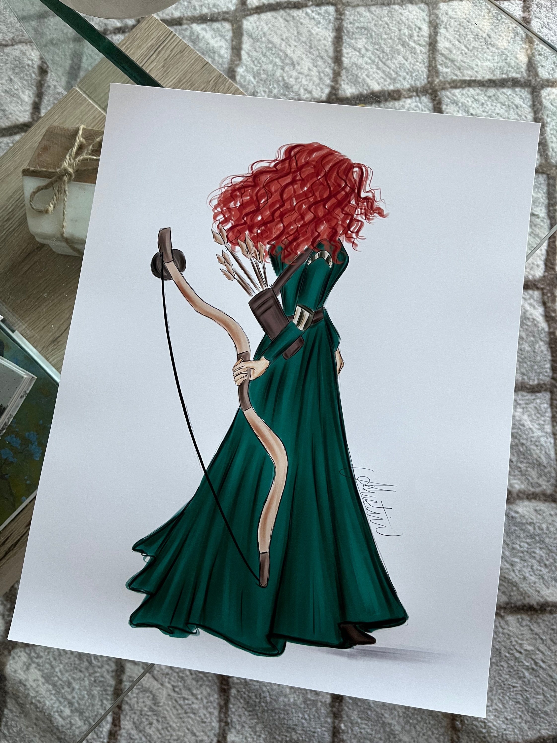 The Archer Merida Art Print Disney Princess Inspired Art - Etsy