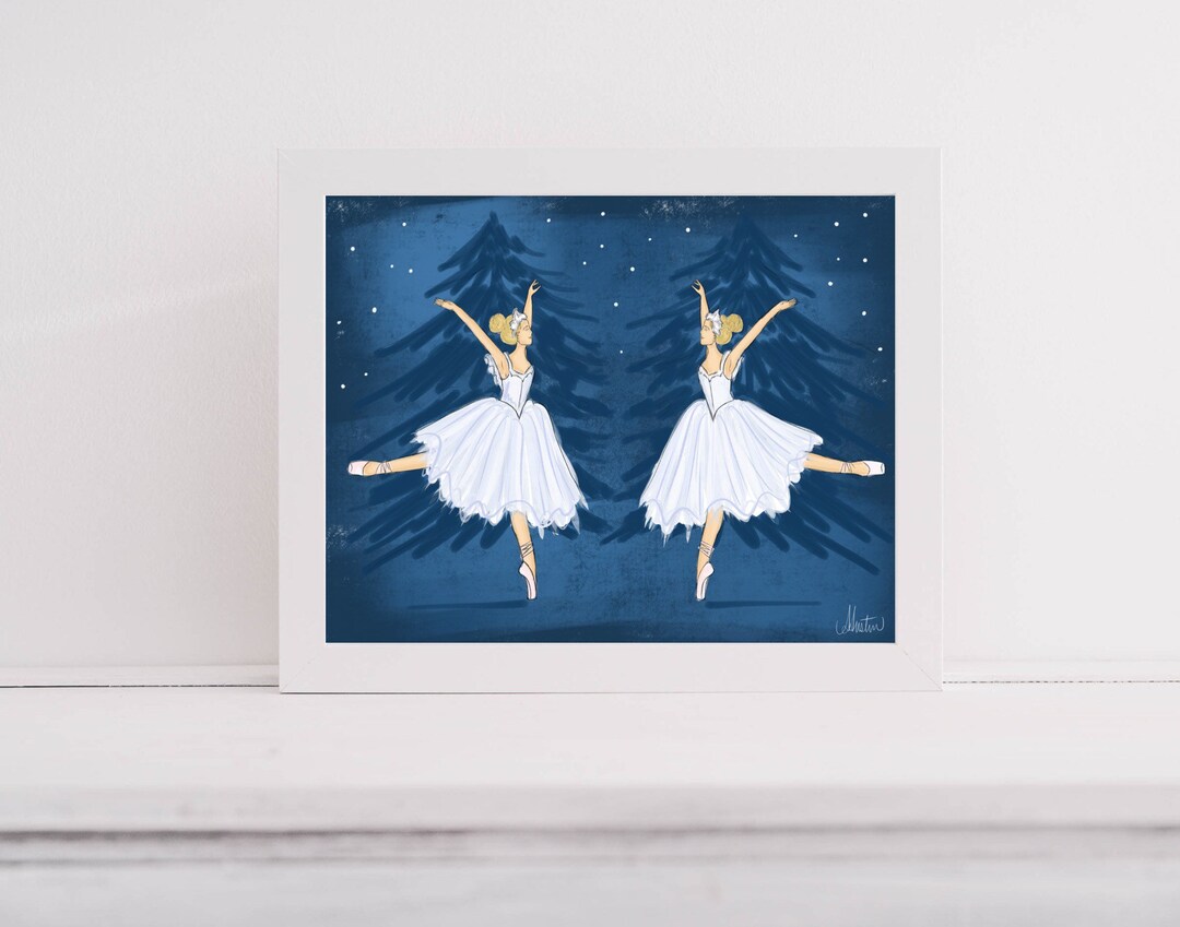 Sugar Plum Fairies Art Print the Nutcracker Art Christmas Art Print ...