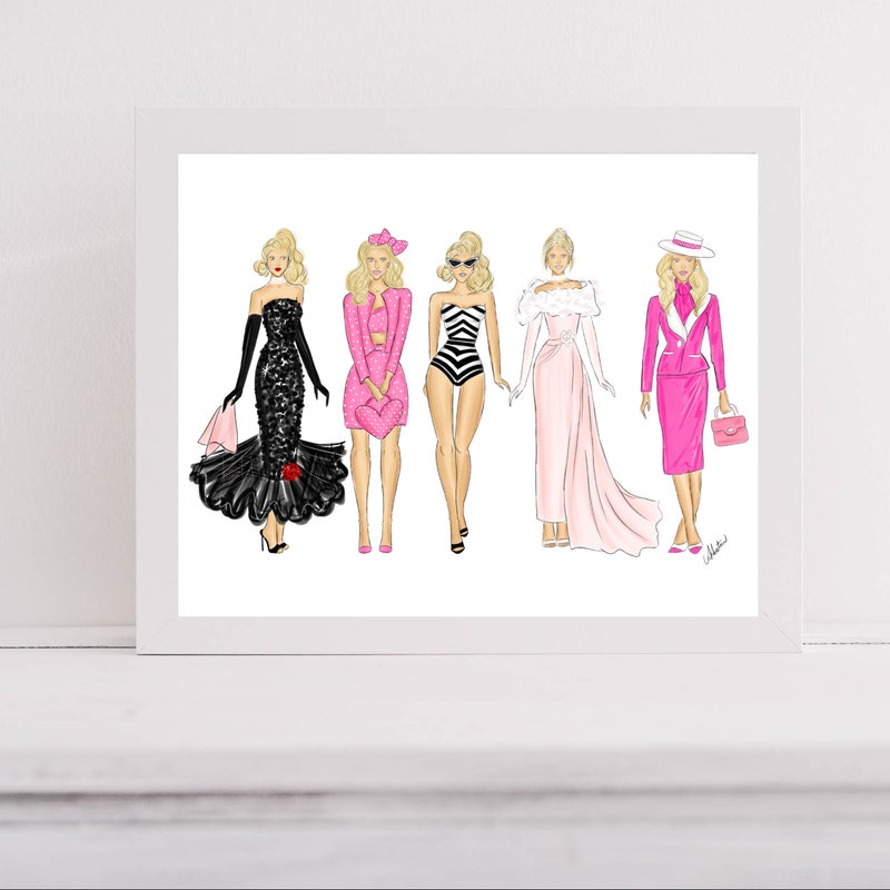 Vintage Barbie Print - Etsy