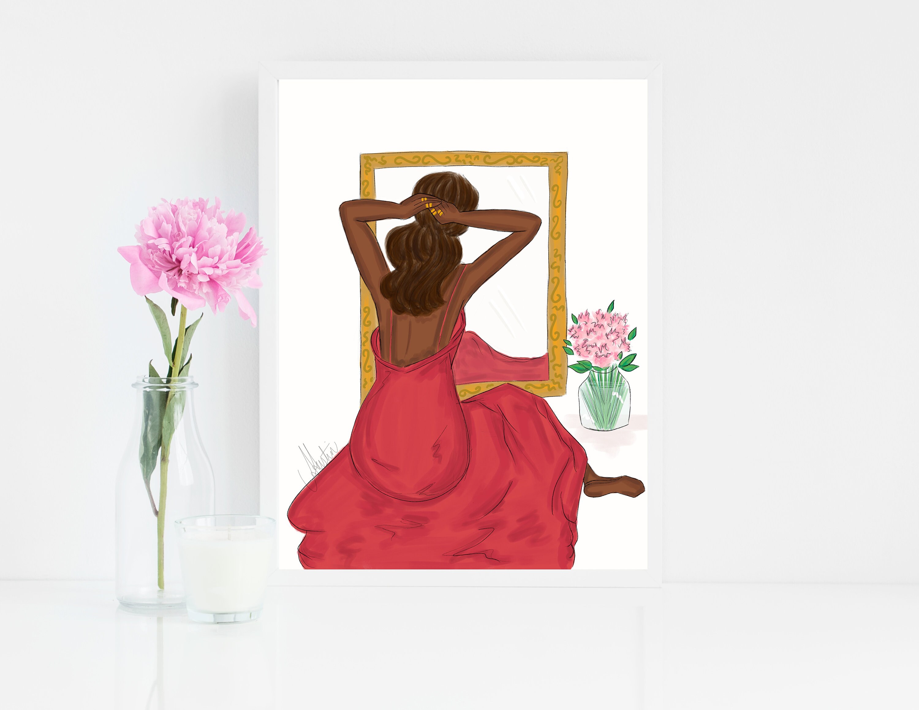 Vanity Bedroom Decor Fashion Wall Art Vanity Wall Art | Etsy