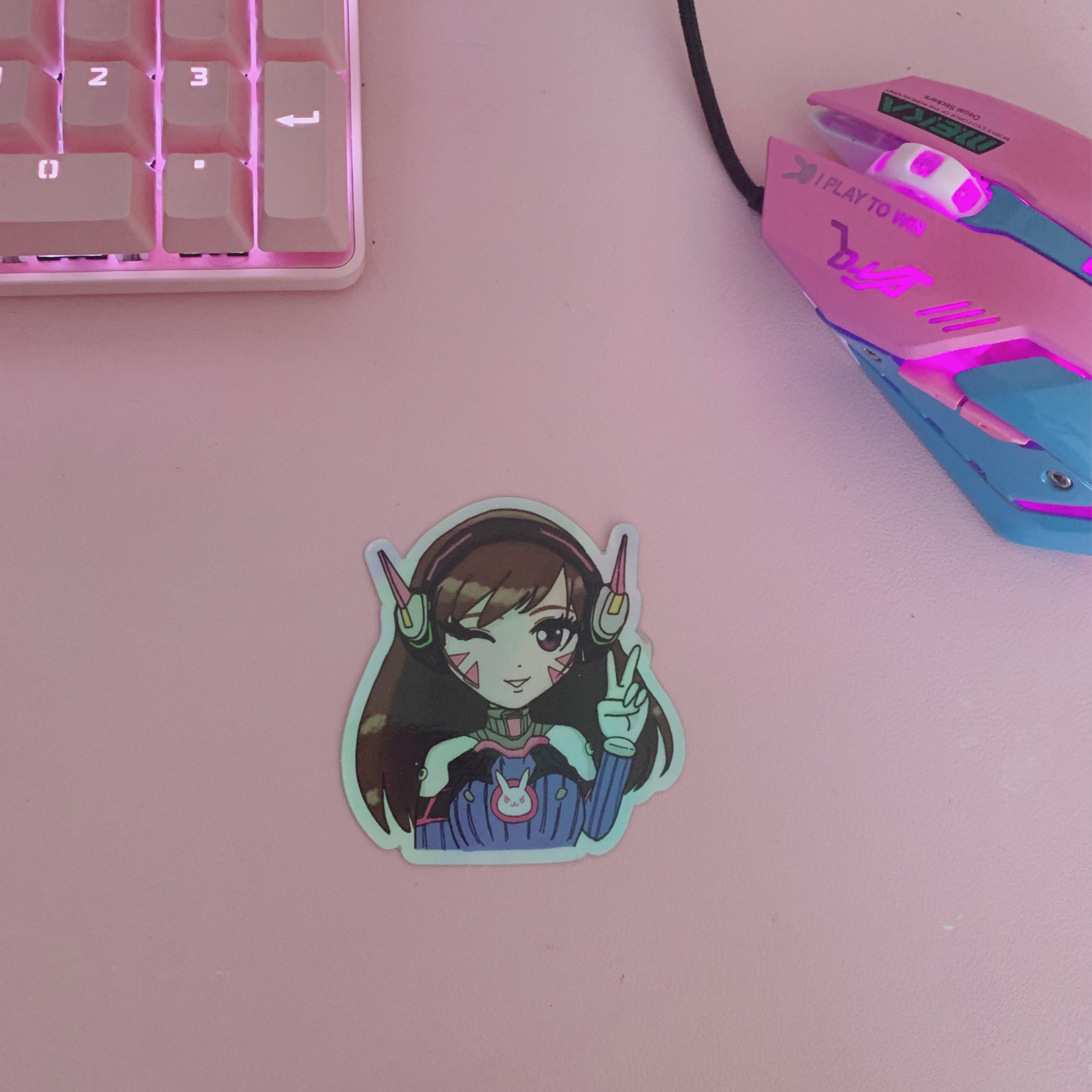 Holographic Baby D.va Sticker - Etsy