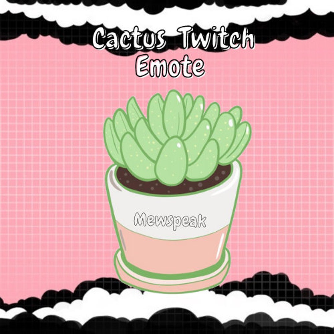 Cute Succulent / Cactus Emote - Etsy