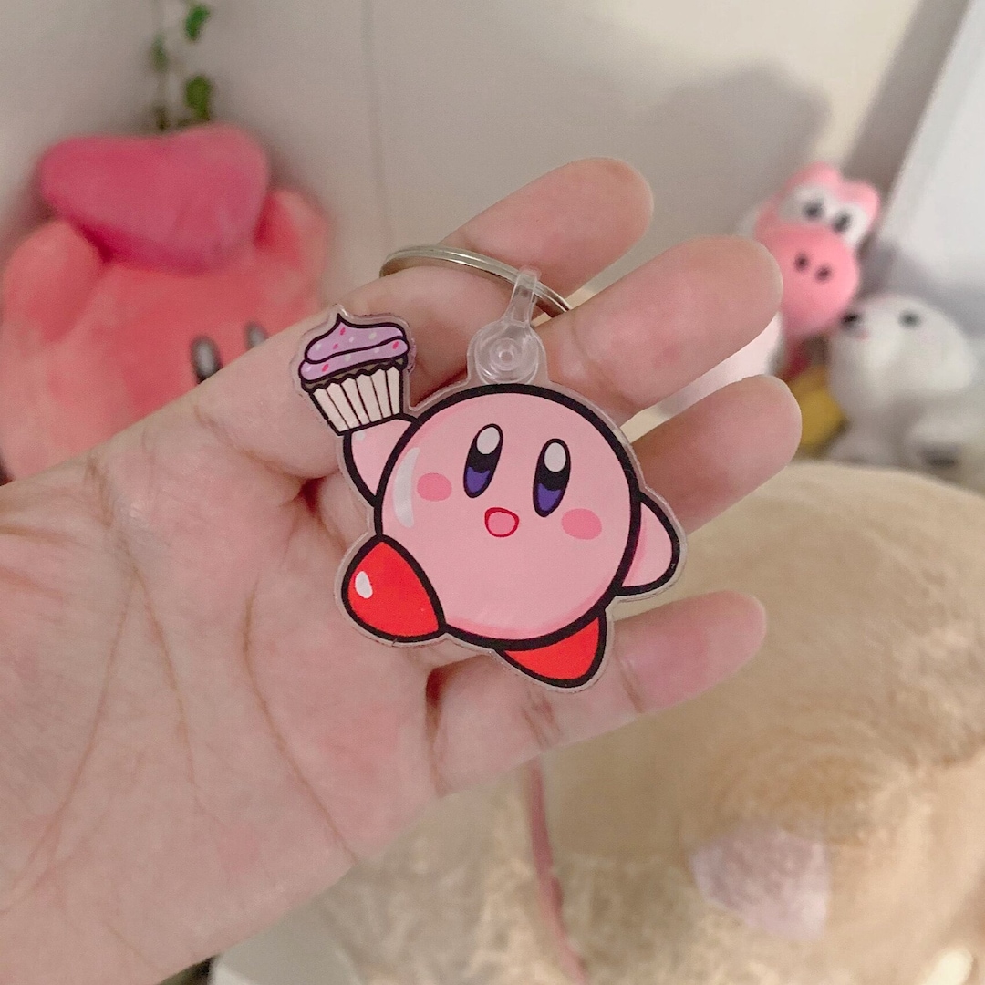 Cute Kirby Keychain - Etsy