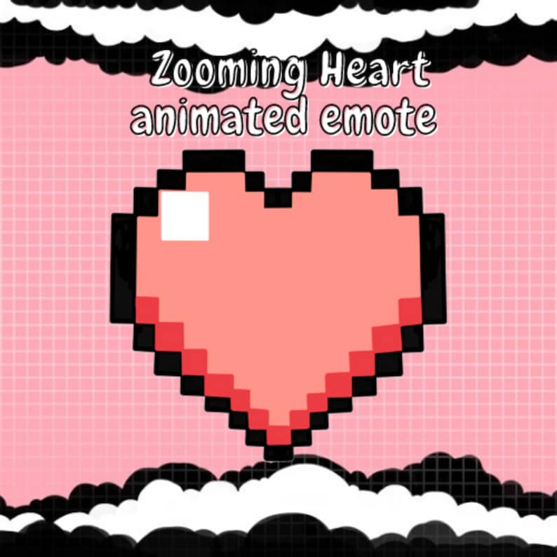 Heart Animated Emote (zooming) - Etsy